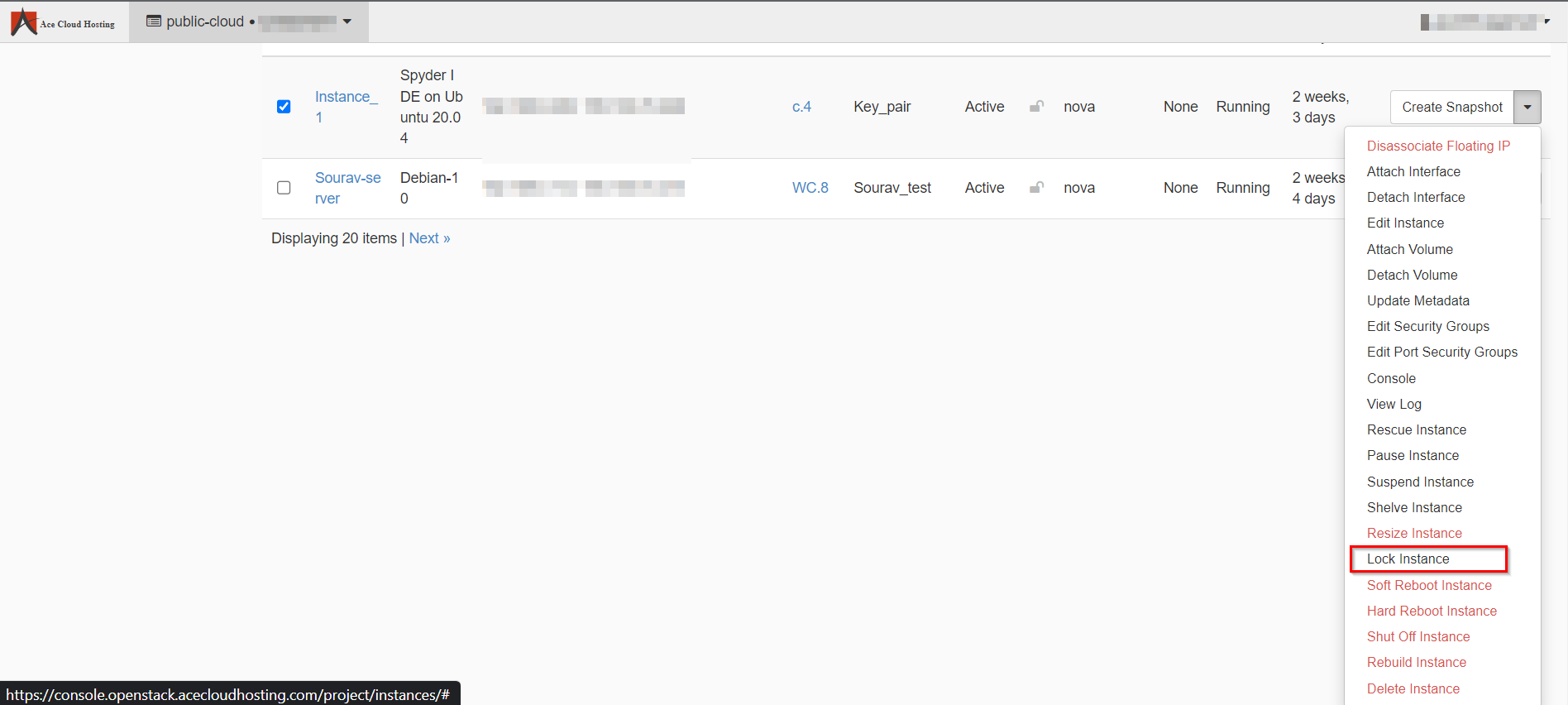 Why you should lock an instance and how can you do it? - Real Time Cloud Services LLC