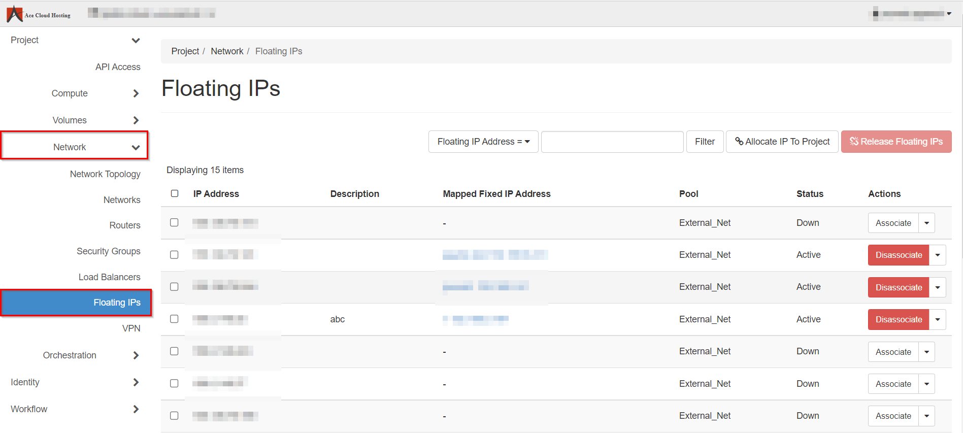 How To Release Floating Ip Real Time Cloud Services Llc